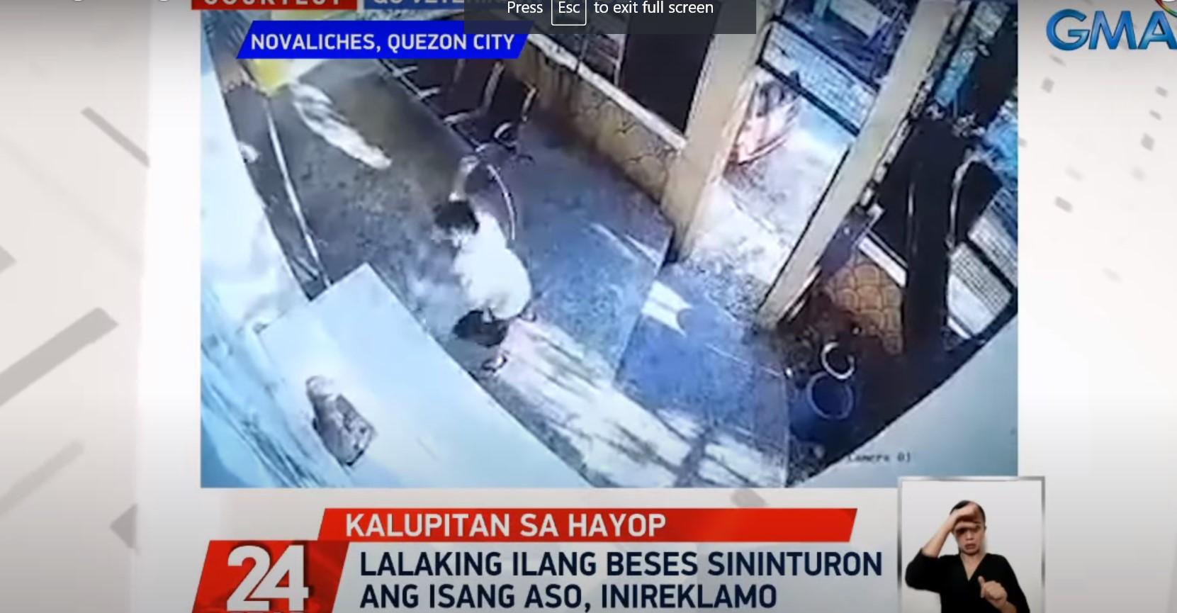 Man caught lashing dog with belt to face charges | GMA News Online