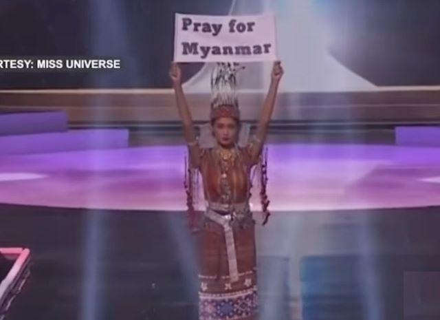 Ms. Myanmar, nagpasalamat sa suporta nang manalo sa national costume ...