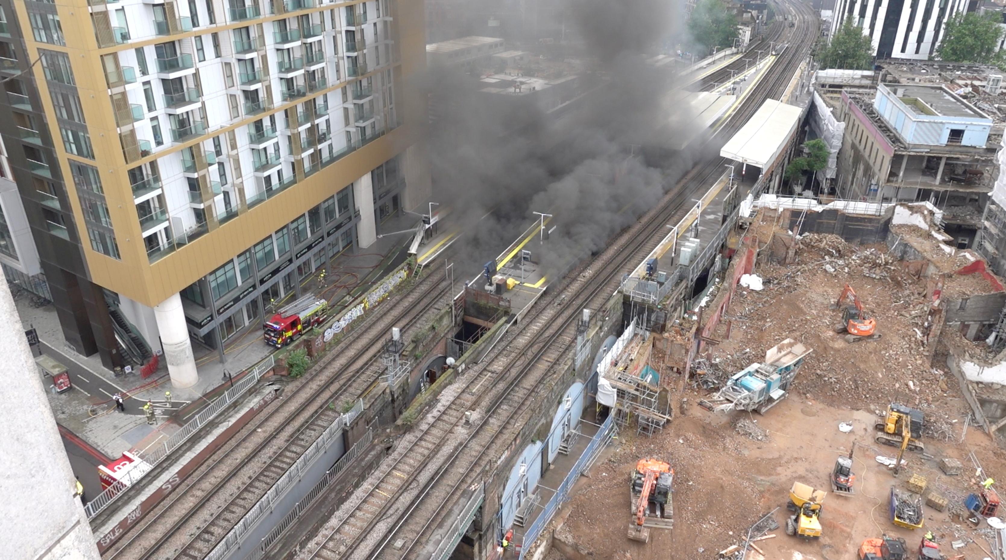 Large fire rips through south London railway arch | GMA News Online