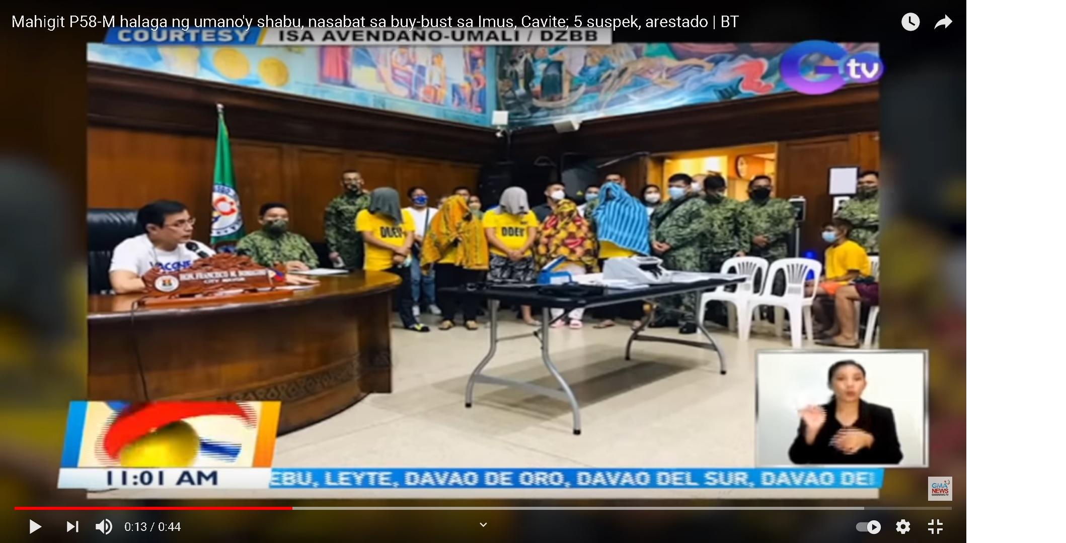 PNP-PDEA seize P58-M worth of shabu, nab 5 suspects in Cavite ops | GMA ...