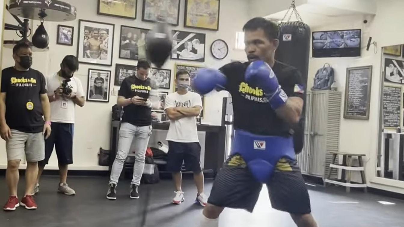 Pacquiao works on speed and precision on Week 2 Day 2 of LA training ...