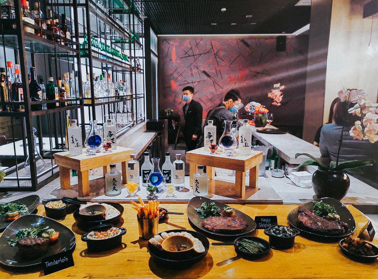 New top-floor hangout in Clark serves steak, Korean food with a view ...