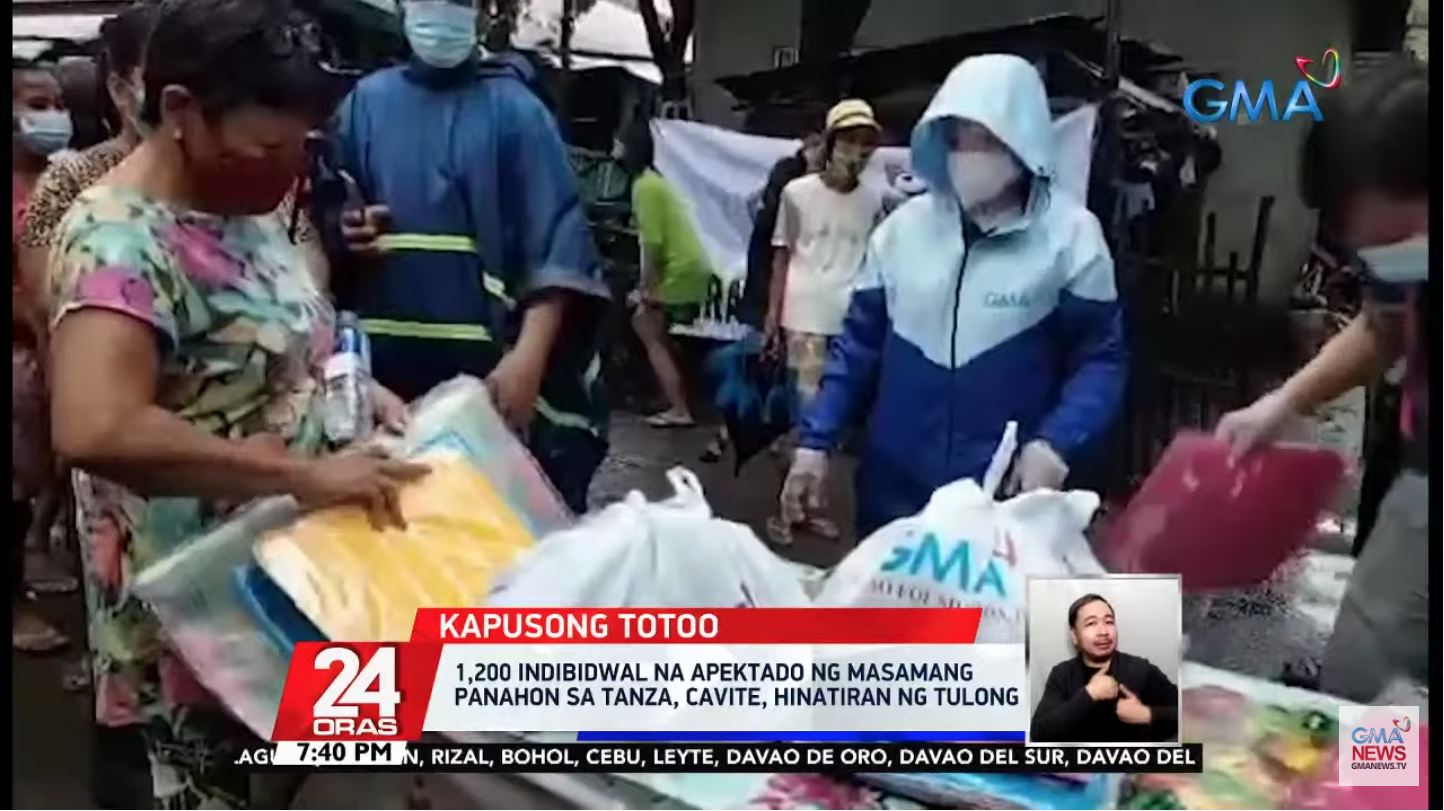 Cavite residents affected by Typhoon Fabian get help from GMA Kapuso Foundation | GMA News Online