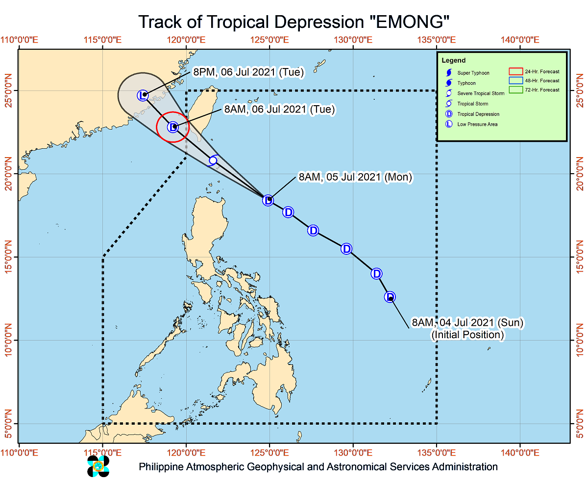 Emong decelerates; Signal 1 still up over Batanes, northeast part of ...