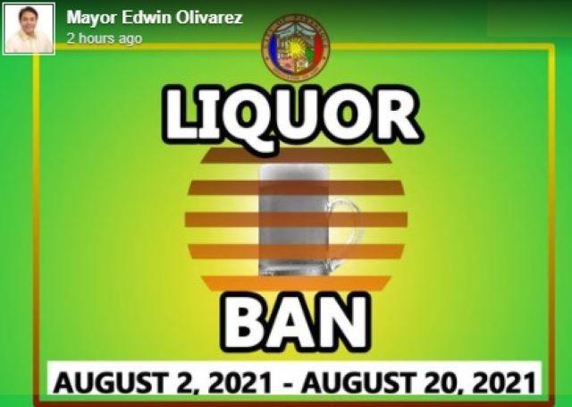 Parañaque to impose liquor ban for next three weeks | GMA News Online
