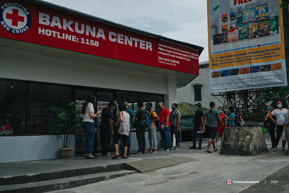 Red Cross opens EDSA Bakuna Center for COVID-19 vaccination of A1, A2 ...