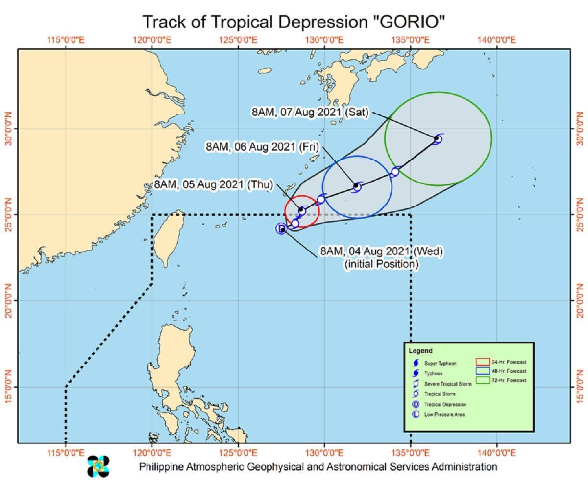 TD Gorio seen to intensify into tropical storm but may exit PAR Thursday —PAGASA | GMA News Online