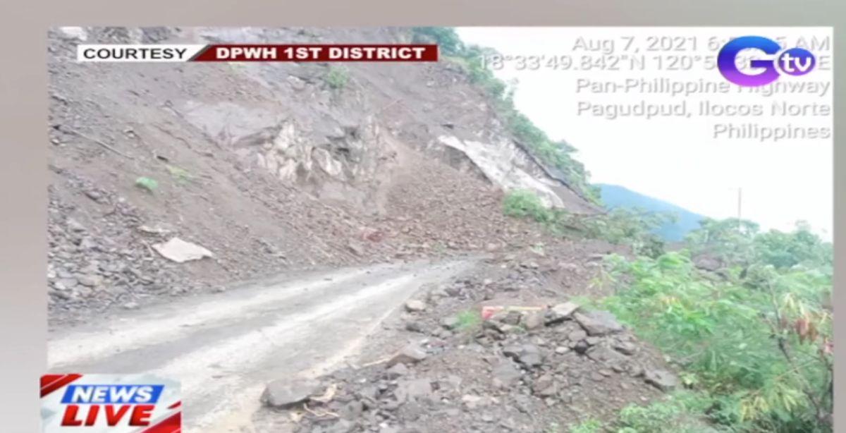 Heavy rains cause landslide in Pagudpud, Ilocos Norte | GMA News Online