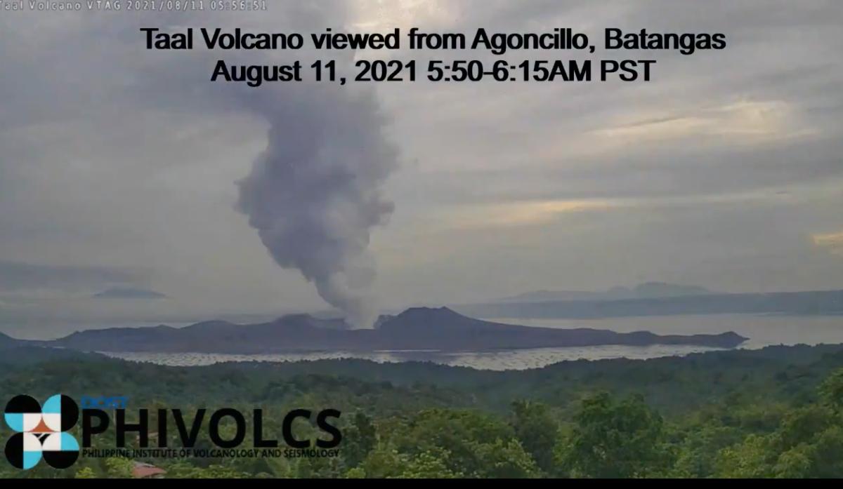 Taal Volcano emits plumes anew after 16-day pause —PHIVOLCS | GMA News Online