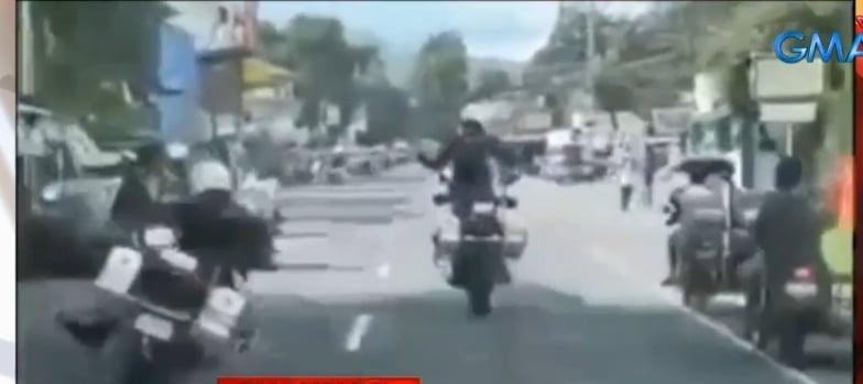 PNP confirms 2 stunt riders in viral video were cops | GMA News Online