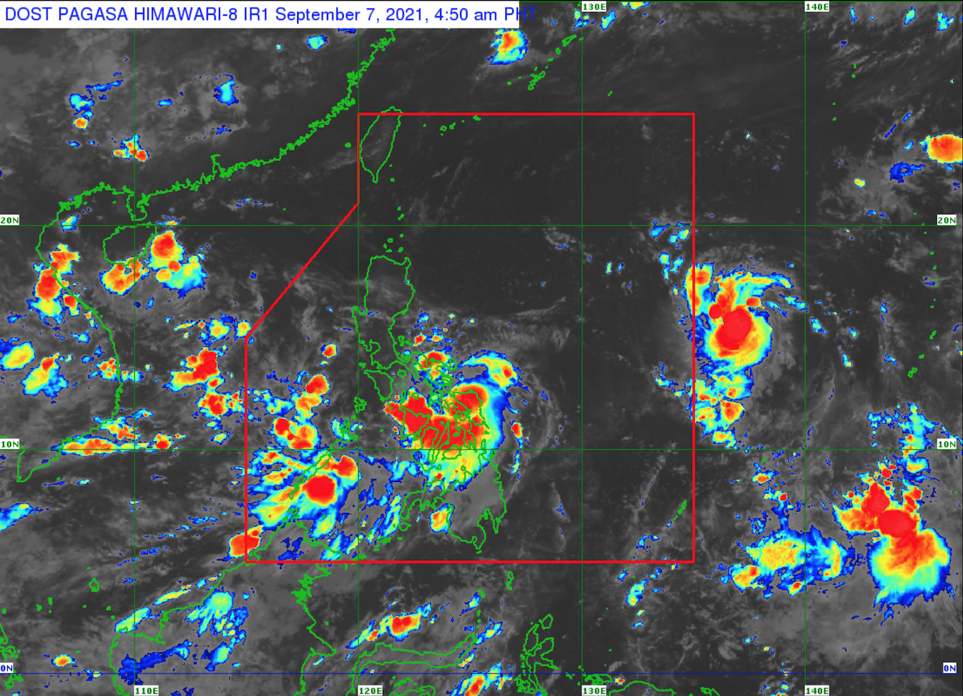 Stormy weather over Bicol Region, Eastern Visayas as Jolina moves ...