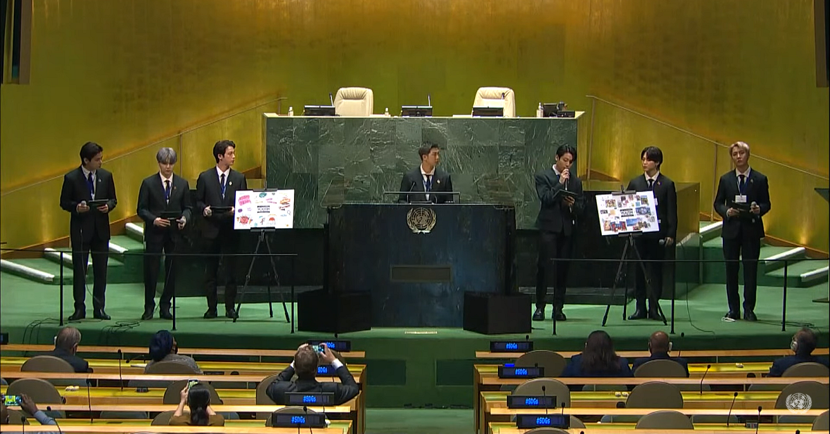 BTS encourages youth to welcome each other to the future in UN General ...