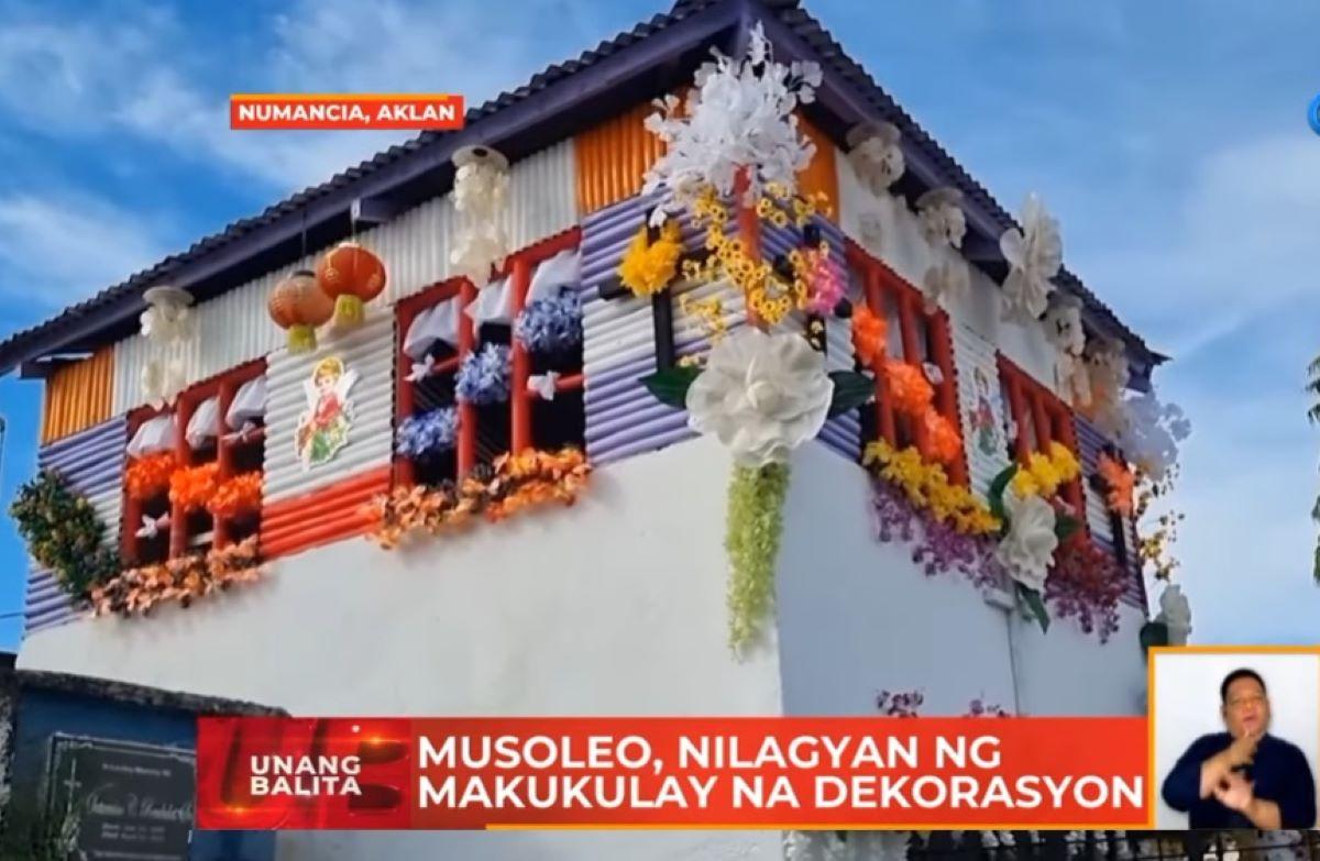 Musuleo sa Aklan, nilagyan ng makukulay na dekorasyon | Balitambayan