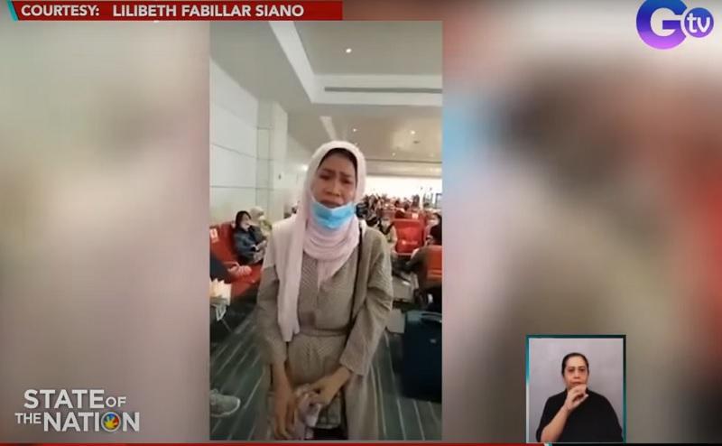 Maltreated OFW in Kuwait faints in airport while seeking aid; robbed by ...