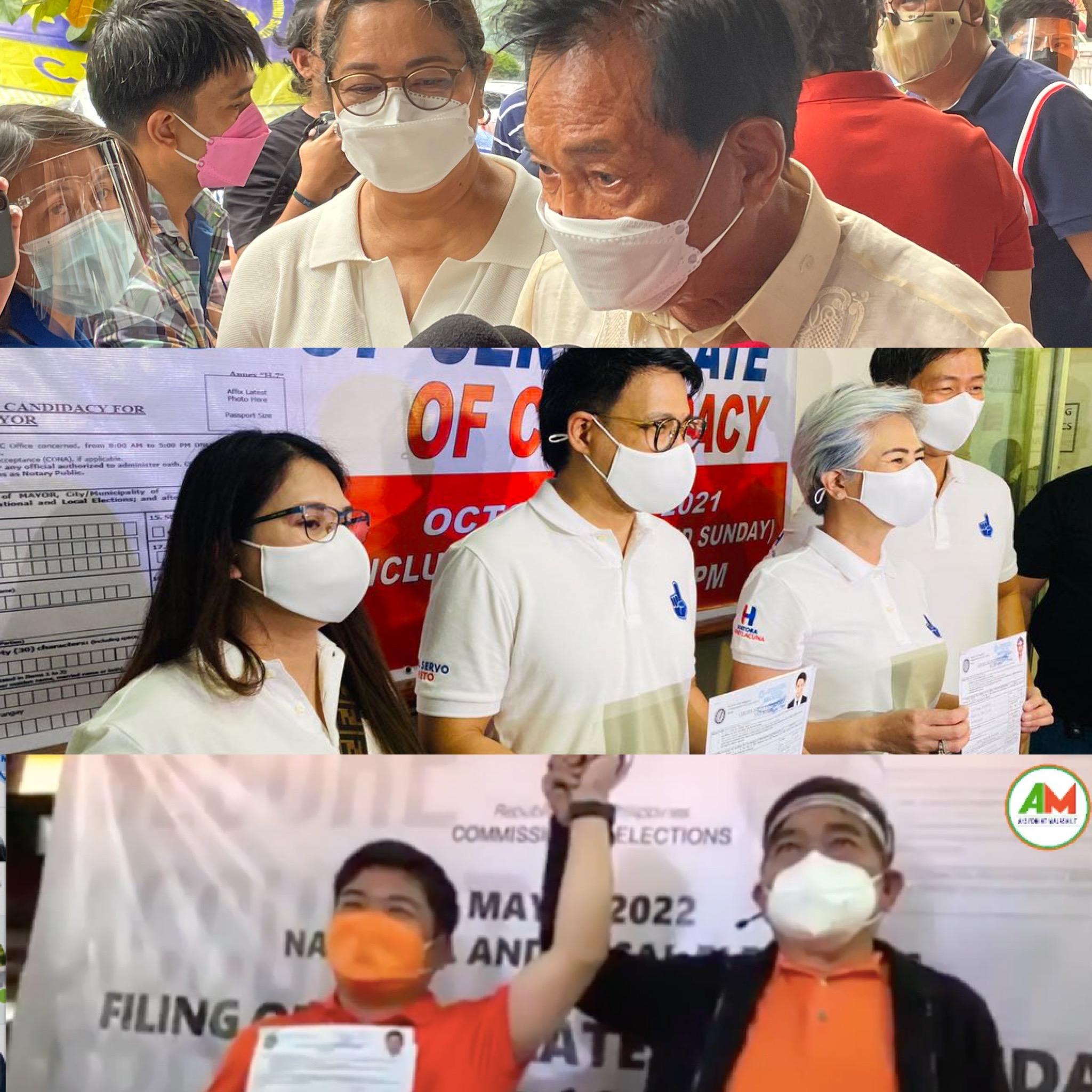 Benjamin Abalos, Honey Lacuna, Malapitan son file COCs for mayor | GMA ...