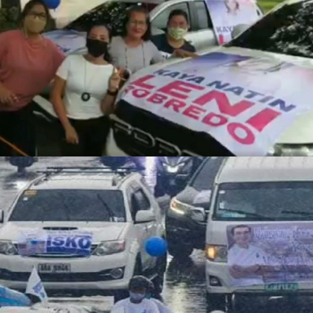 Leni surprised by caravan turnout; Isko supporters hold their own | GMA ...