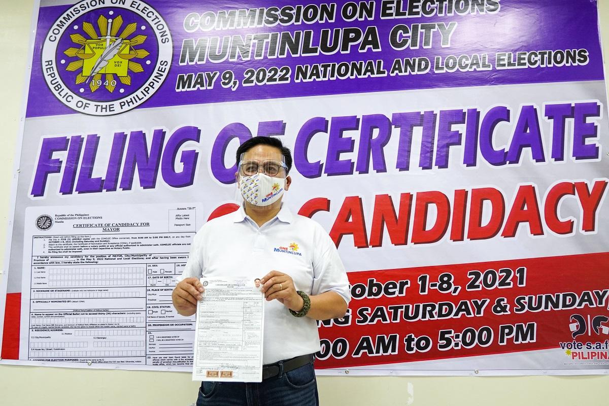 Rep. Biazon files COC for Muntinlupa mayor | GMA News Online
