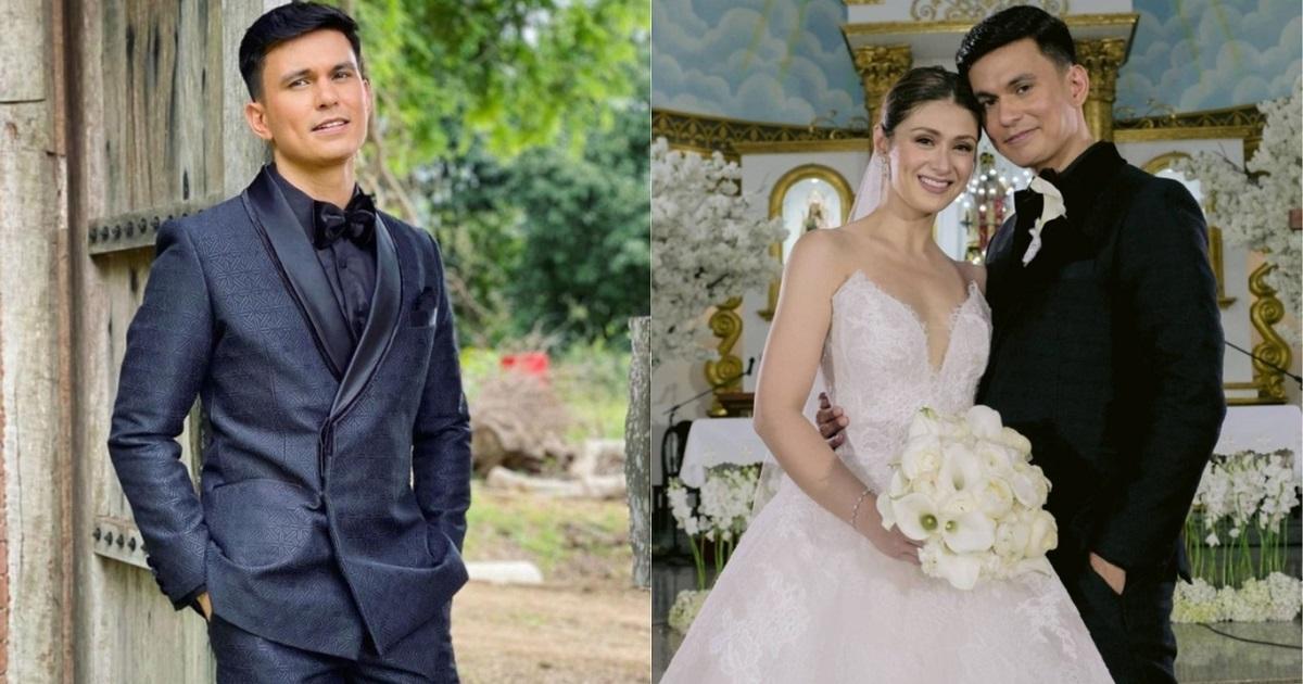 Tom Rodriguez looks dapper in his all-black suit on his wedding with ...