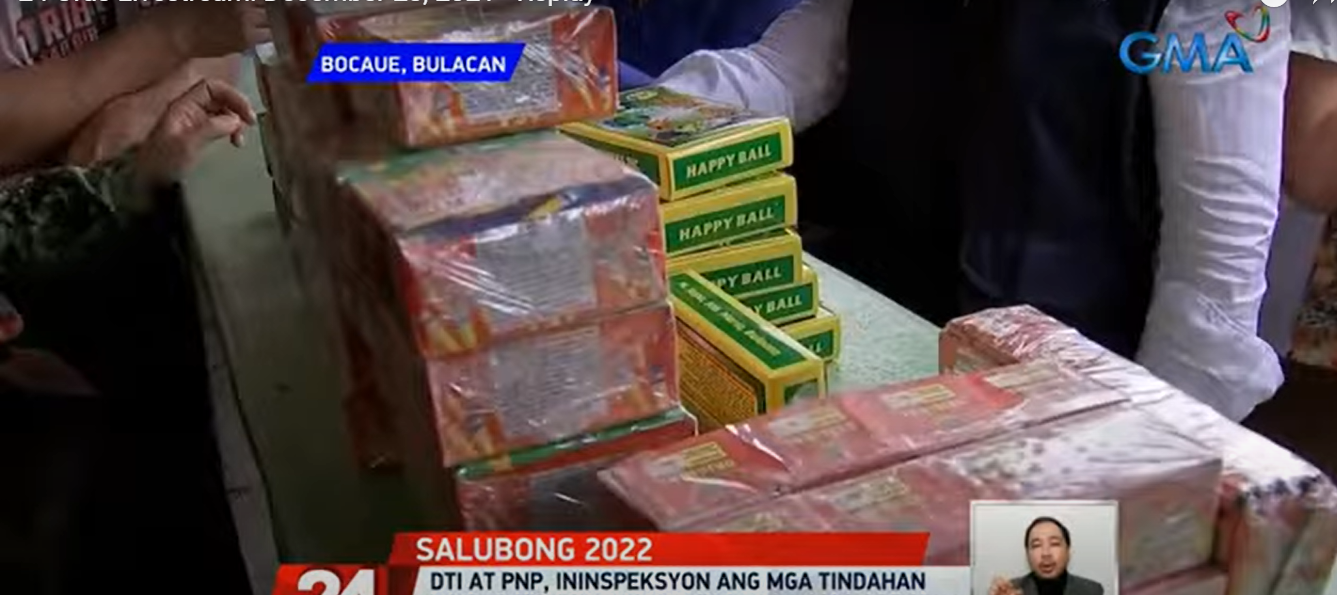DTI, PNP seize unlicensed fireworks from Bocaue shops | GMA News Online