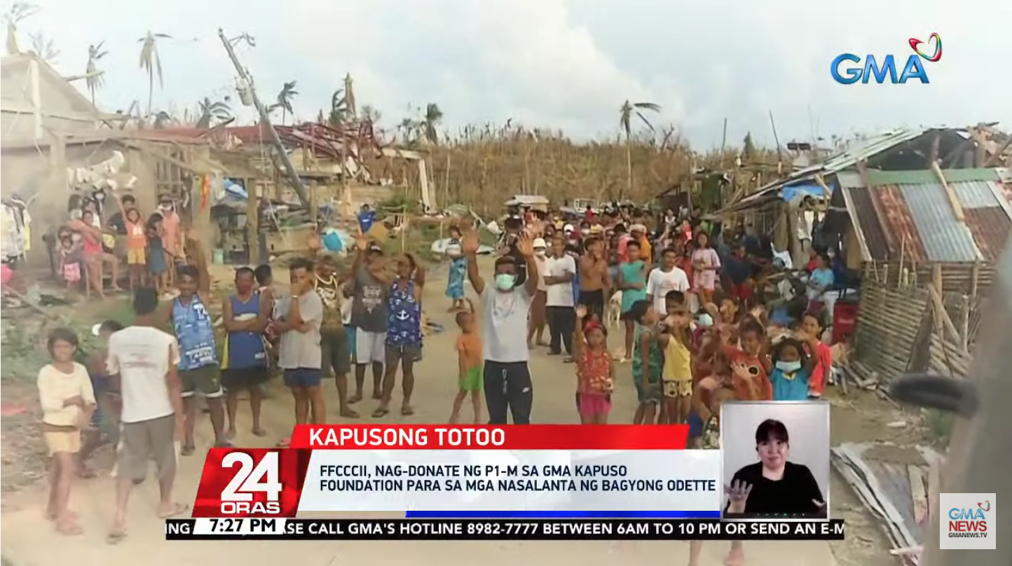Filipino-Chinese groups donate PHP1M to GMA Kapuso Foundation for Typhoon Odette victims | GMA ...