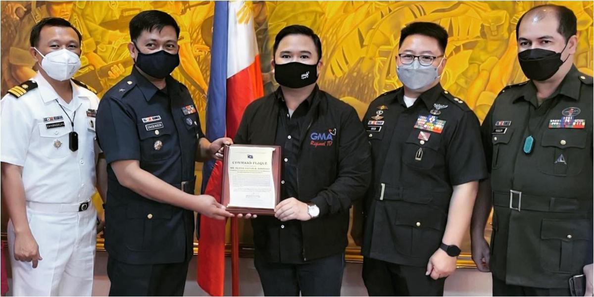 GMA Network executive conferred with Command Plaque by AFP | GMA News ...