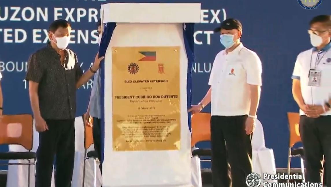 Duterte inaugurates San Miguel’s P14-billion SLEX Elevated Extension ...