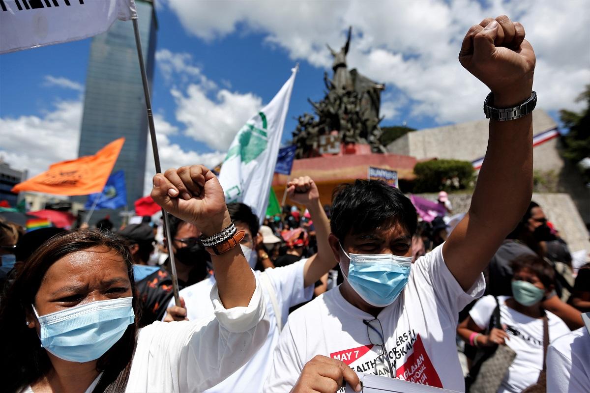 Militants rally to commemorate 1986 EDSA Revolt's 36th anniversary ...
