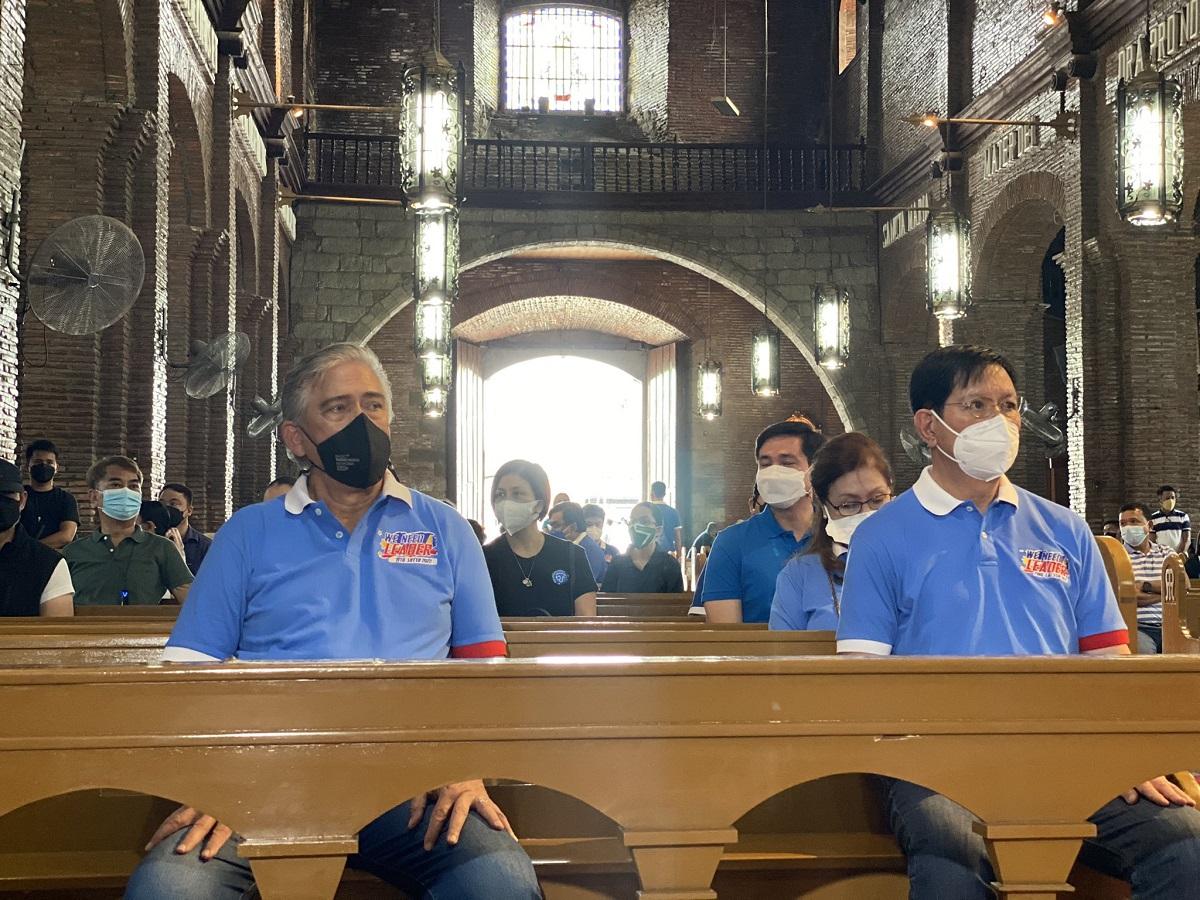 Lacson, Sotto attend Mass in Imus ahead of proclamation rally | GMA ...
