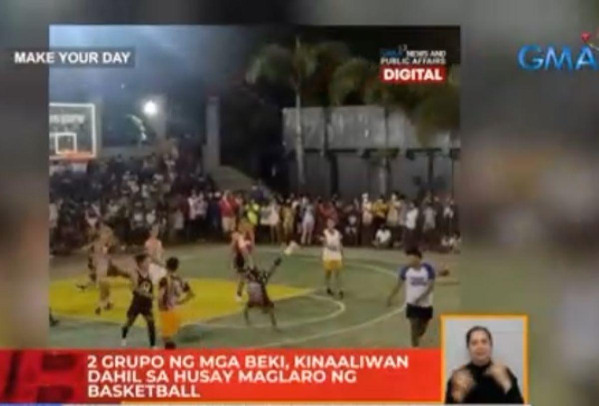 2 grupo ng mga beki, kinagiliwan dahil sa husay maglaro ng basketball ...