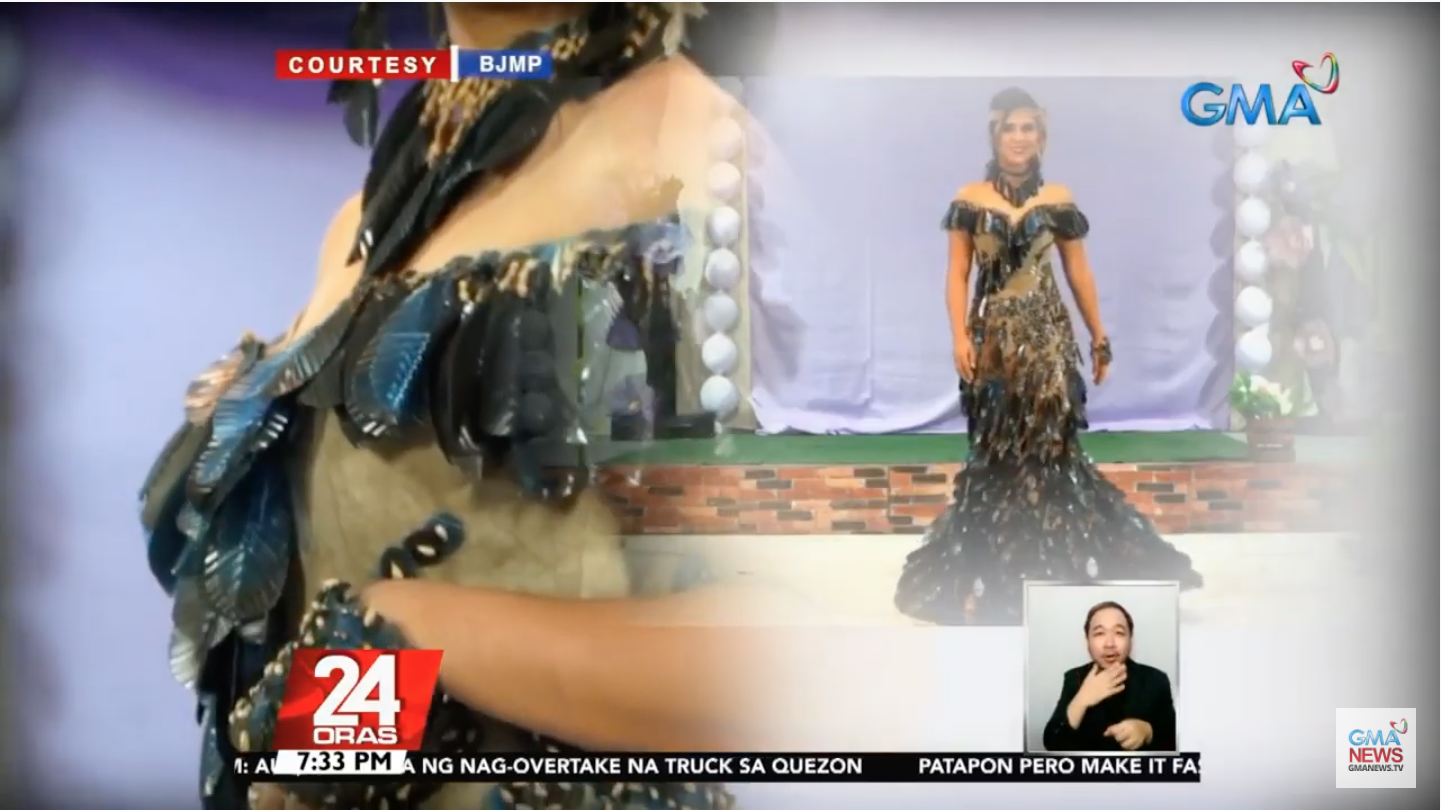 Female inmates design gowns made of recycled materials for BJMP eco ...