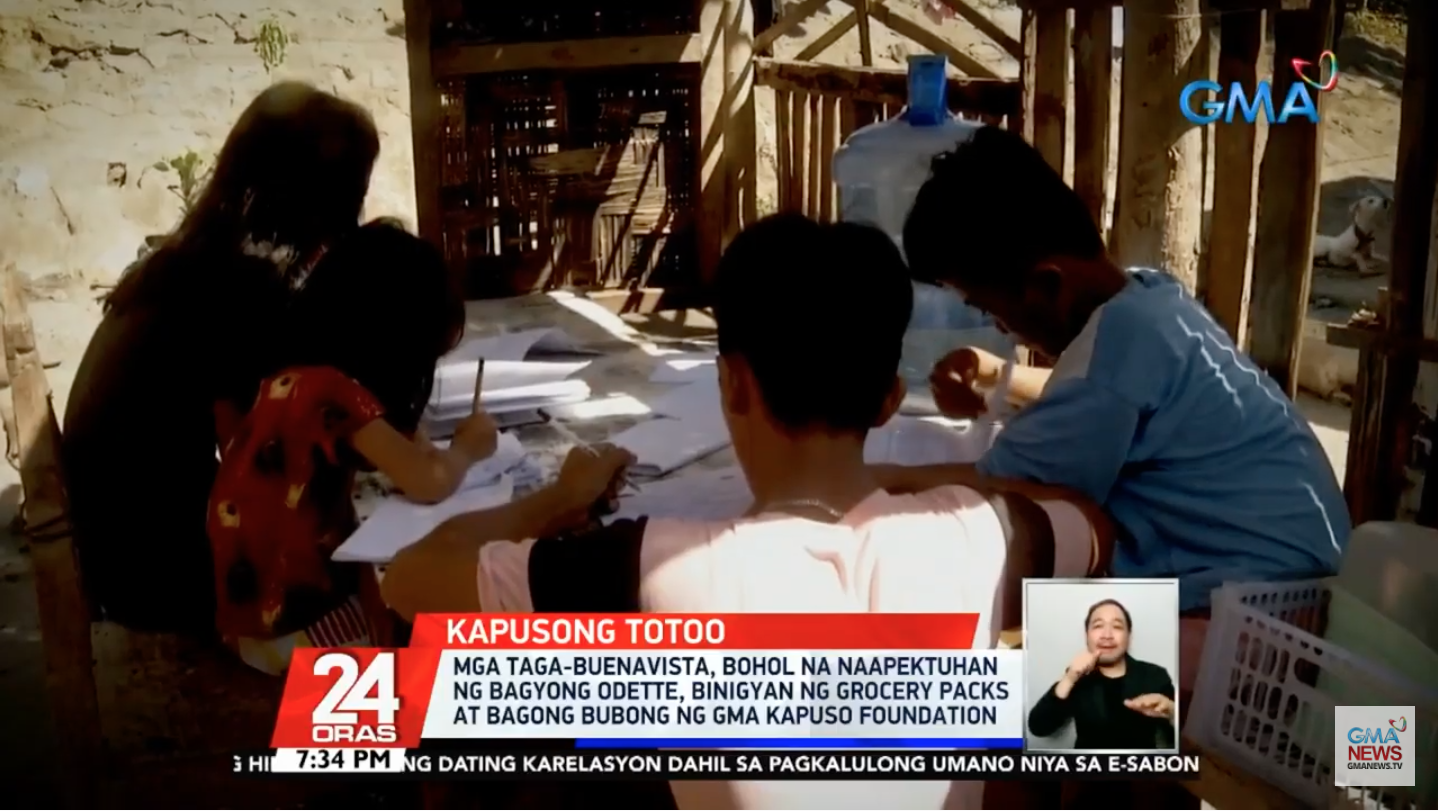 Siblings in Bohol study with banig instead of roof over their heads ...