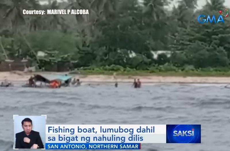Fishing boat sinks due to heavy weight of fish caught in northern Samar ...