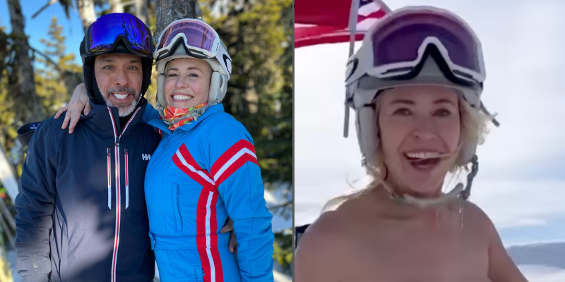 Jo Koy shares video of American GF Chelsea Handler skiing topless on ...