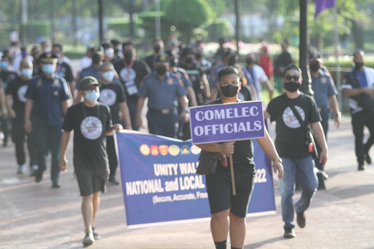 Unity walk for free and safe Eleksyon 2022 held in Manila | Photos ...