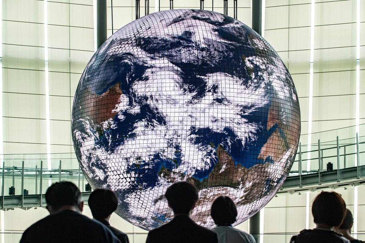 Geo-Cosmos is world's first full-color spherical display | Photos | GMA ...