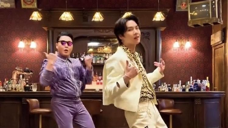 PSY, SUGA of BTS groove to their song 'That That' in TikTok video | GMA ...