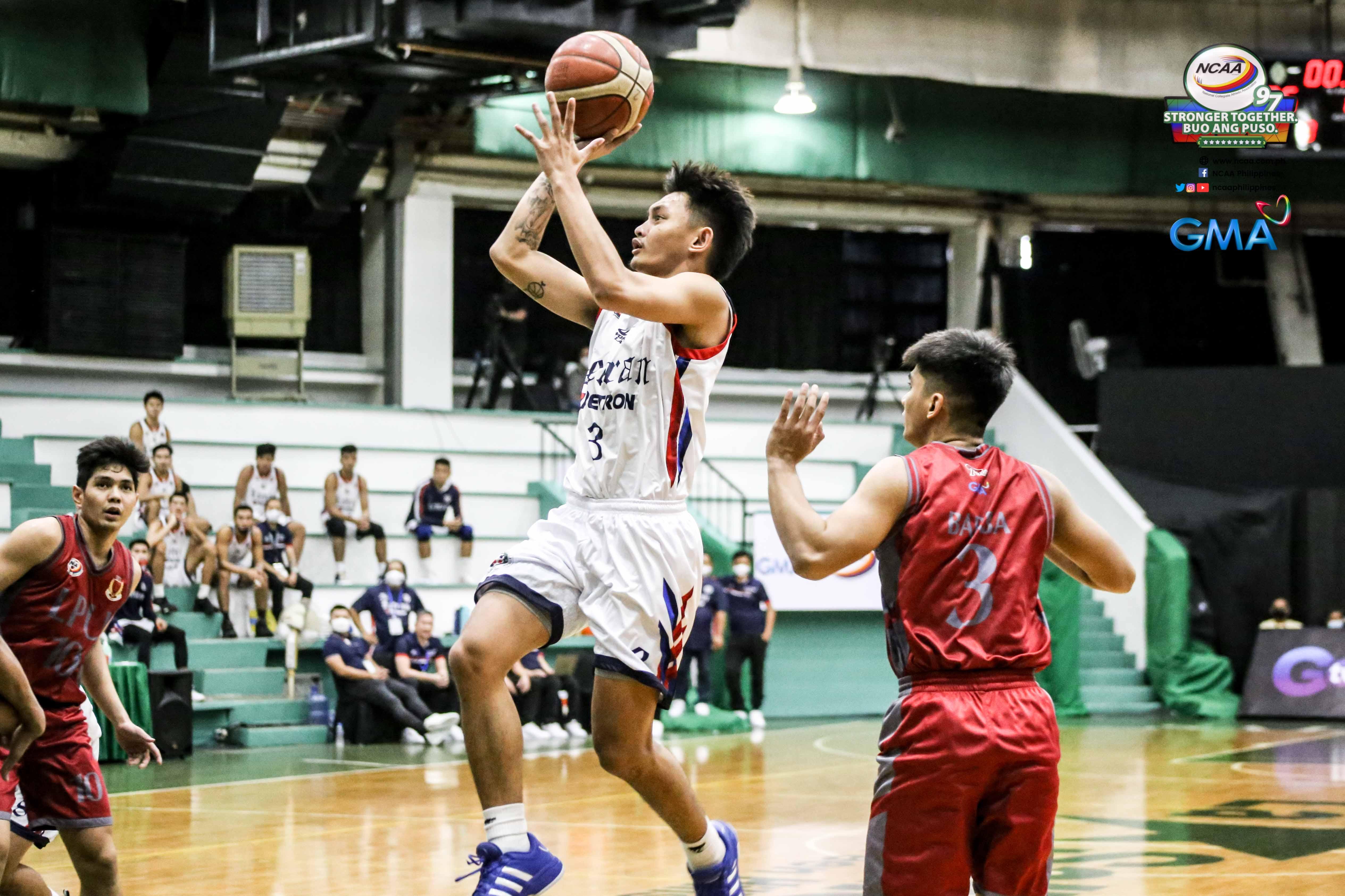 Rhenz Abando, Fran Yu come up big as Letran escapes Lyceum to go 5-0 ...