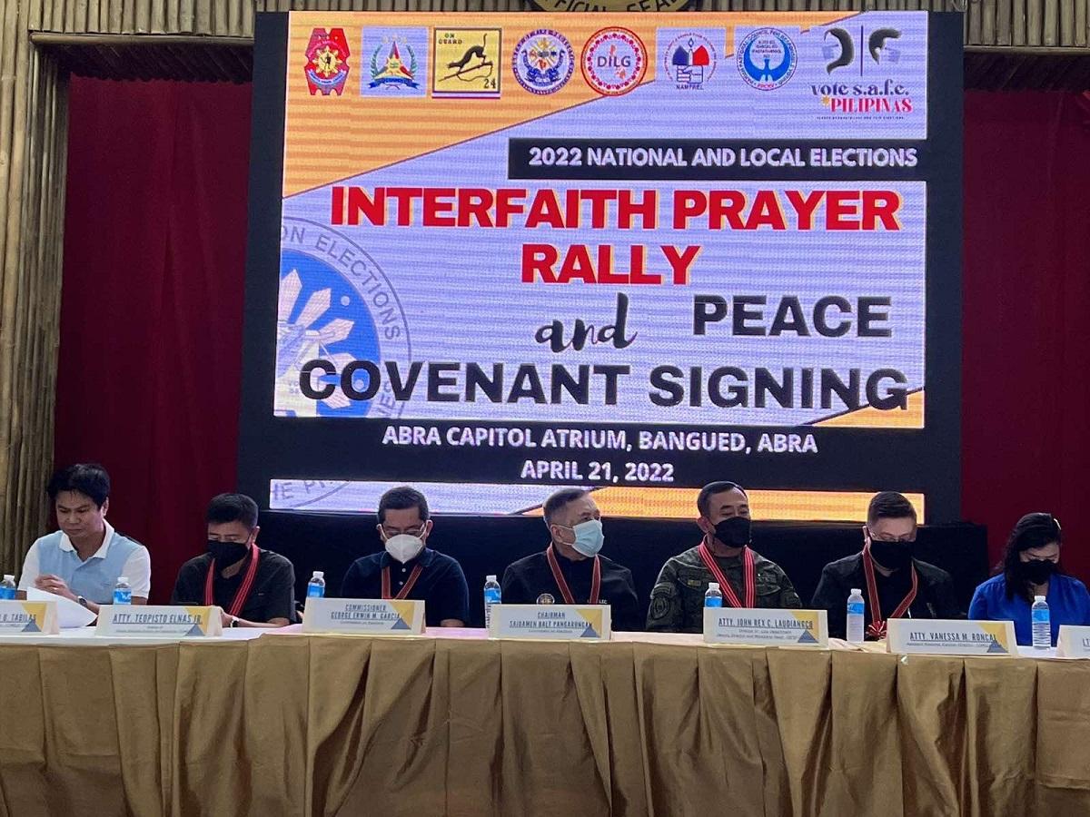 Comelec, AFP, PNP officials lead interfaith prayer rally for Eleksyon ...