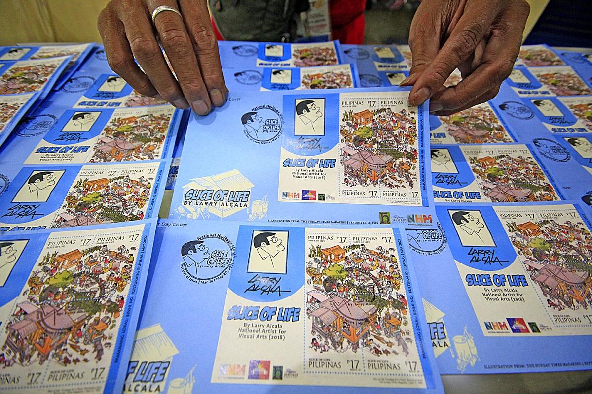 Commemorative stamp honors late National Artist Larry Alcala | Photos ...