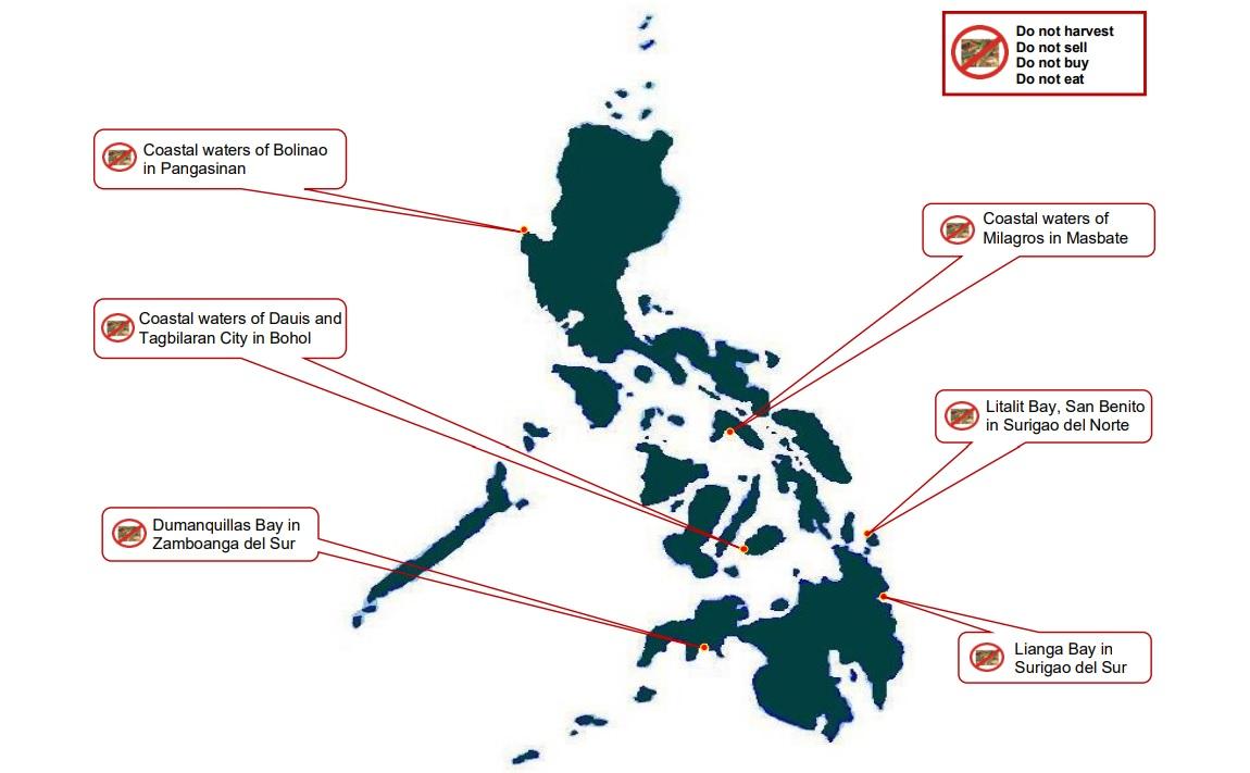 BFAR: Six areas positive for toxic red tide | GMA News Online