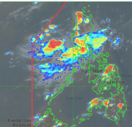 LPA to bring scattered rain showers over Metro Manila, 5 other areas ...