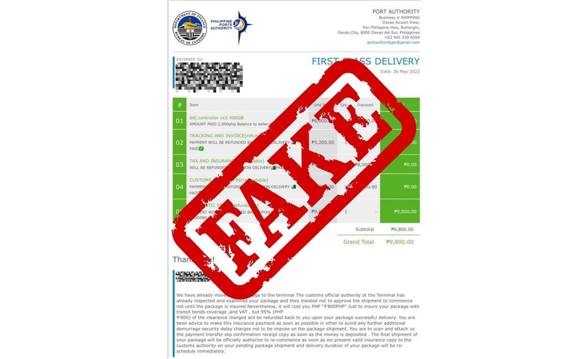 Ports Authority warns public of package delivery scam | GMA News Online