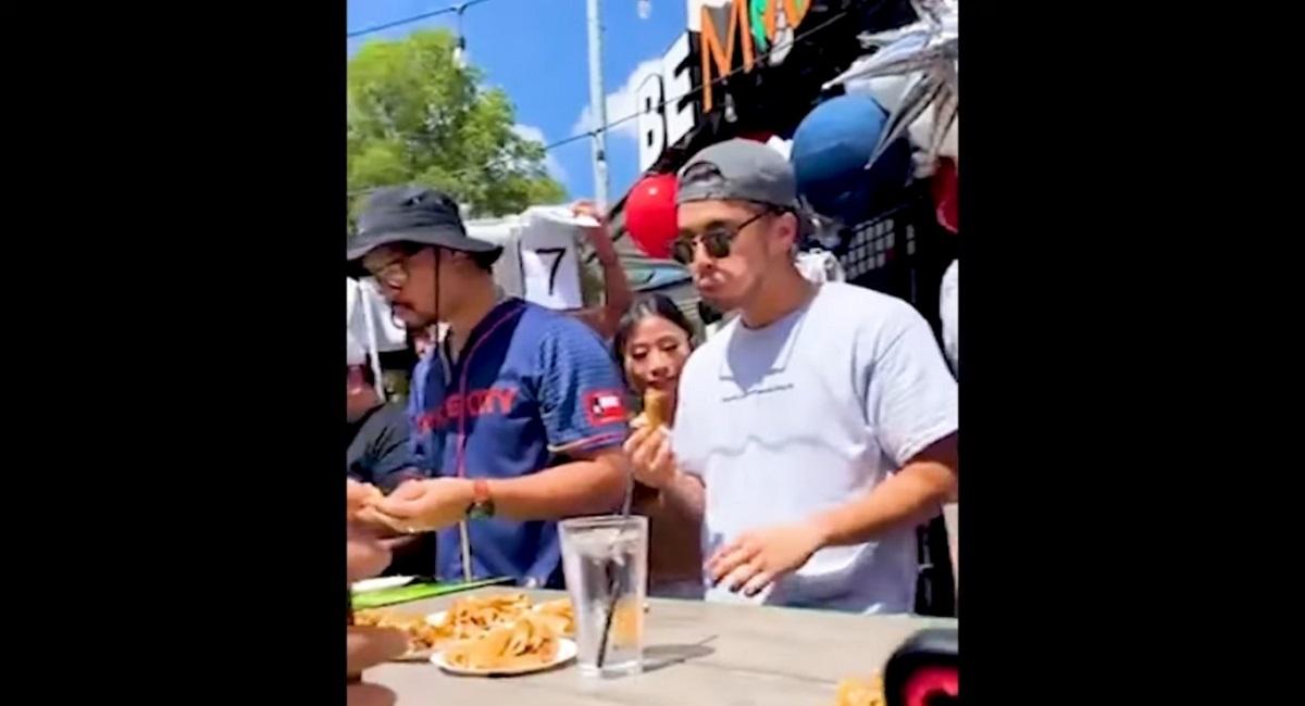 Filipino resto in Houston holds lumpia-eating contest | GMA News Online