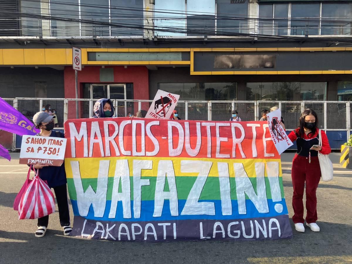 Protesters express opposition vs. Marcos-Duterte on SONA Day | Photos ...
