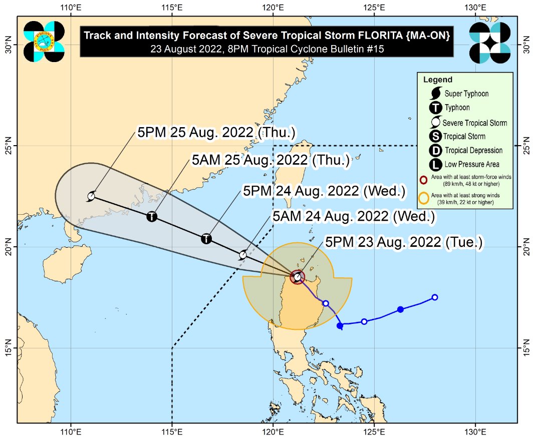 Signal No. 3 over parts of north Luzon as Florita maintains strength | GMA News Online