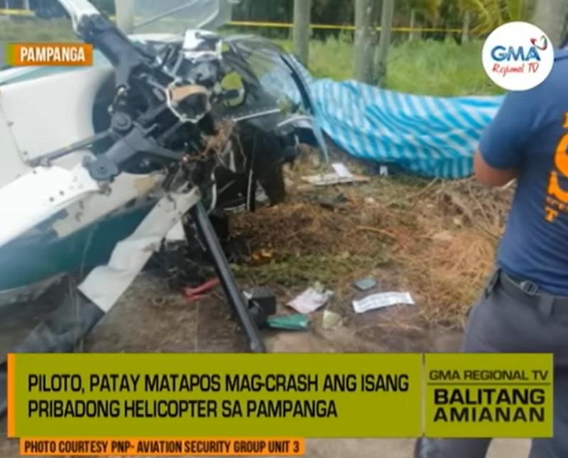 Pilot dies, two others injured in chopper crash in Pampanga | GMA News ...