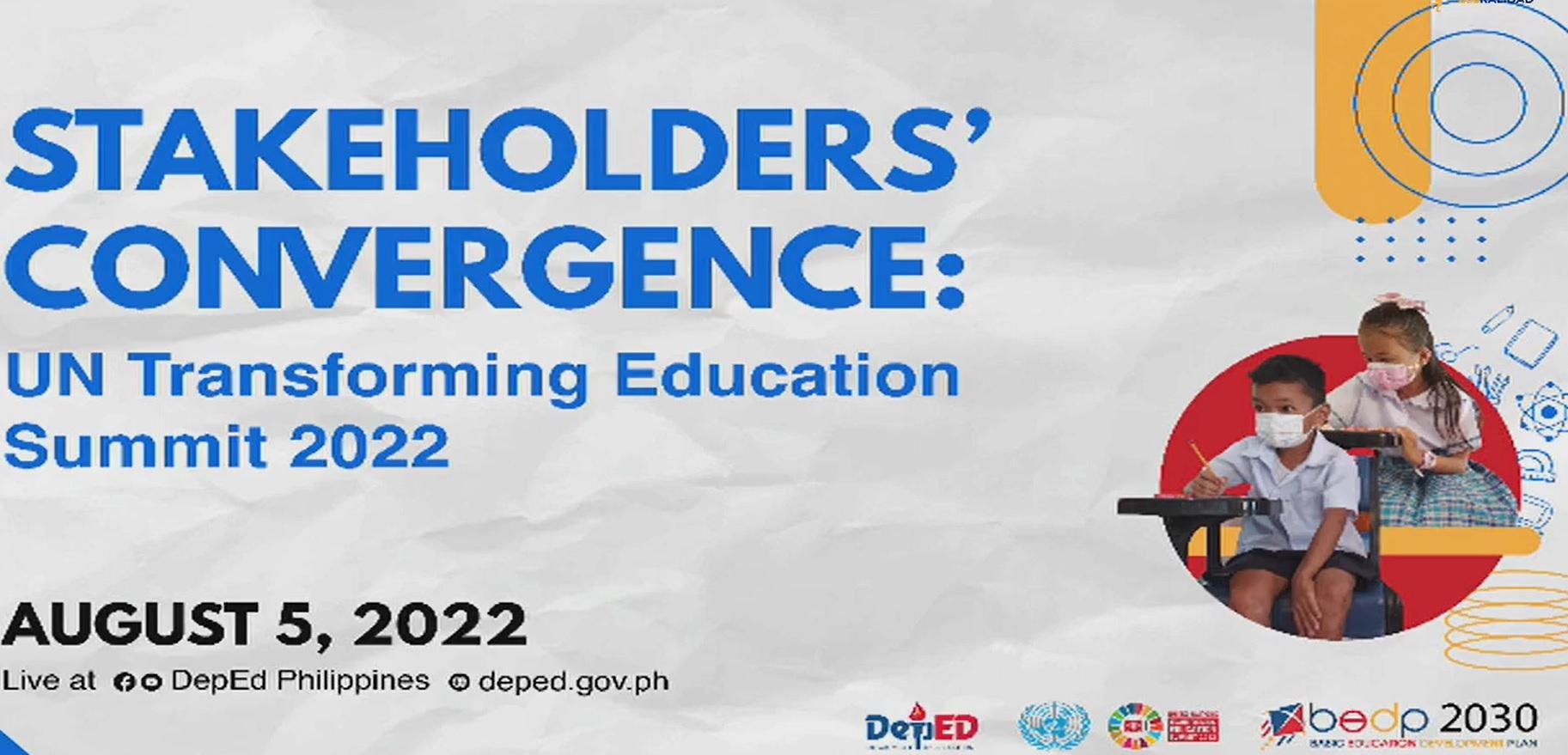 DepEd leads stakeholder consultations in preparation for UN education ...