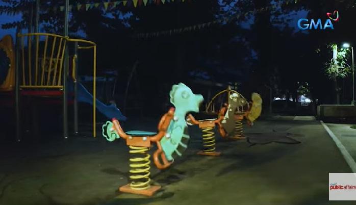 Mga palaruan sa playground, gumagalaw umano kahit wala namang naglalaro ...