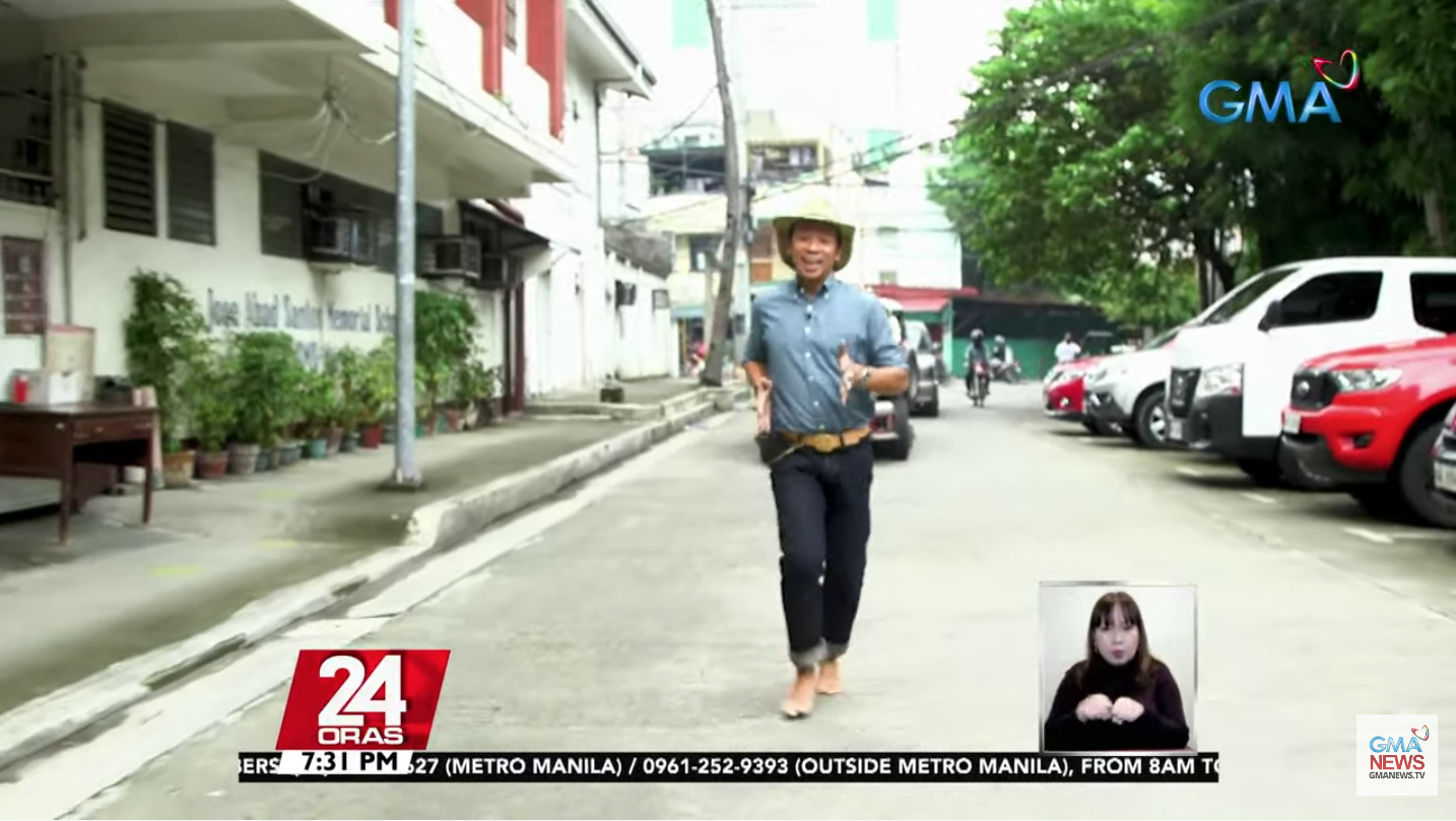 Kuya Kim tries running barefoot for 1 km | GMA News Online