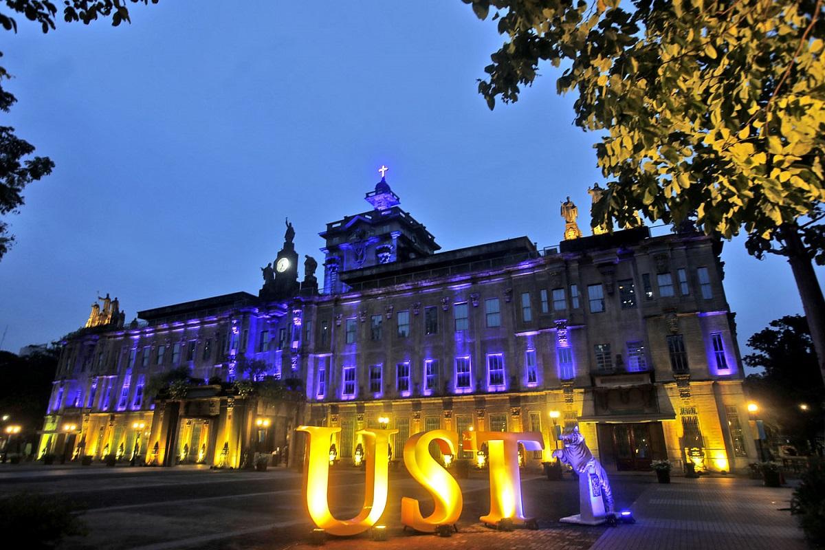 UST lights up in blue and yellow on Ukraine’s Independence Day | Photos ...